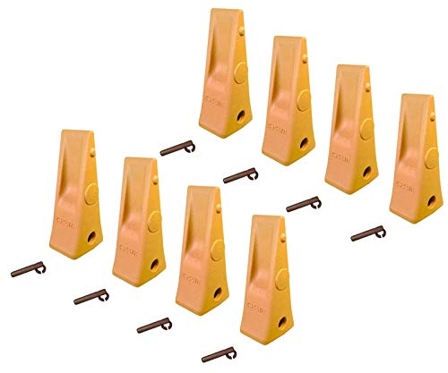 Amazon.com: 8 - CAT Style Backhoe/Loader Bucket Dirt Teeth w pins ...