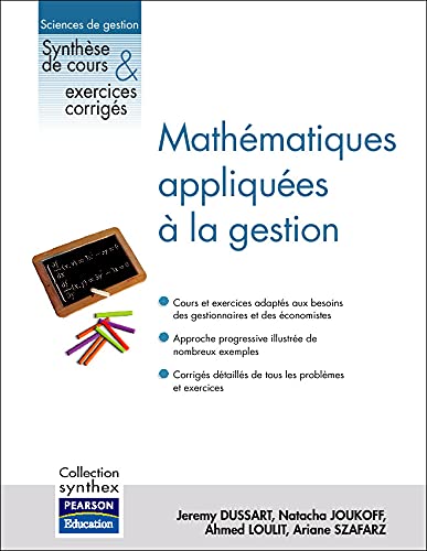 Mathématiques appliquées à la gestion, Collection Synthex: Amazon.co.uk ...