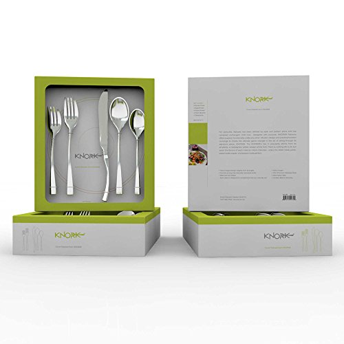 Snapklik.com : Knork Curve Collection Flatware, 20 Piece Set