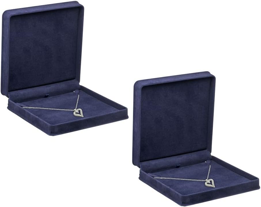 Amazon.com: Allure - Rich Suede Navy Blue Luxury Bracelet Box, Elegant ...