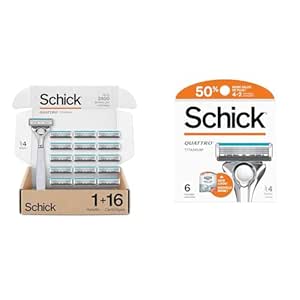 Amazon.com: Schick Quattro Titanium Razor with 16 Refill Blades ...