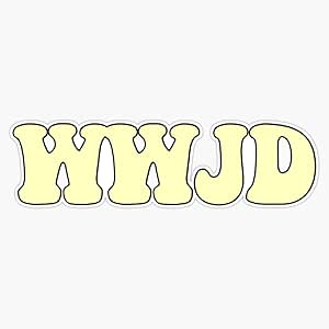 Amazon.com: WWJD - Yellow Sticker Bumper Sticker Vinyl Decal 5 ...