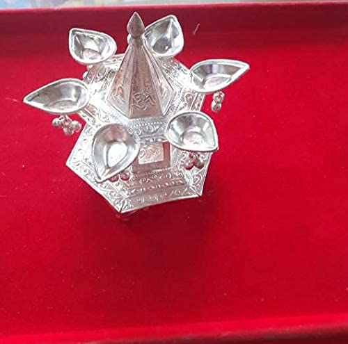 DK Jewells 999 Silver Hatri/Temple for Home/Office for Pooja - 150 GMS ...