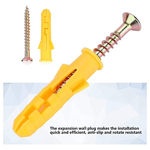 Masonry Brick Concrete Wall Fixings Screws, Screws and Wall Plugs Set ...