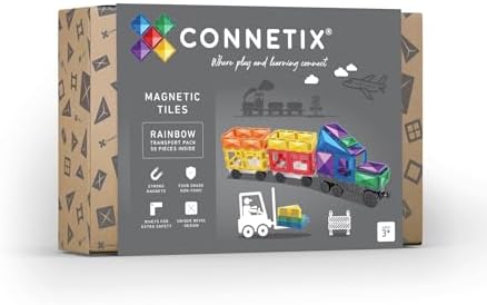 CONNETIX Rainbow Transport Pack, 50 Pieces : Amazon.com.au: Toys & Games