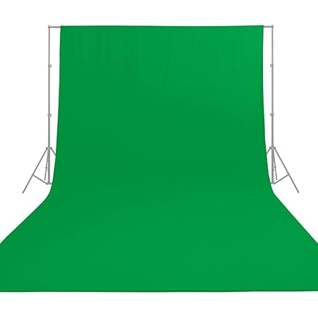Green Screen Backdrop, 2M x 3M(6.6ft x 9.8ft) Portable Green Screen ...