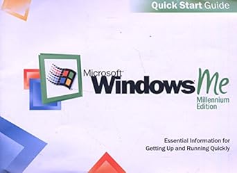 Amazon.com: Microsoft Windows Millenium Edition : Quick Start Guide Booklet