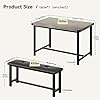Amazon.com - Fancihabor Kitchen Table with Benches, Dining Table Set ...