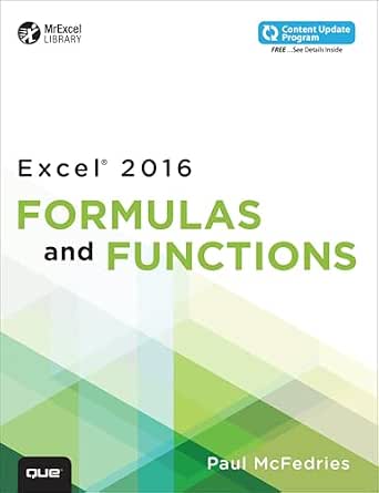 Excel 2016 Formulas and Functions (MrExcel Library) eBook : McFedries ...