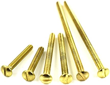 Pack of 20 x M3.5 x 30mm Brass Electrical Light Switch Screws : Amazon ...