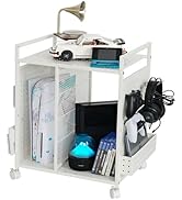 Amazon.com: PLKOW Video Game Organizer, Rolling Video Game Storage Rack ...