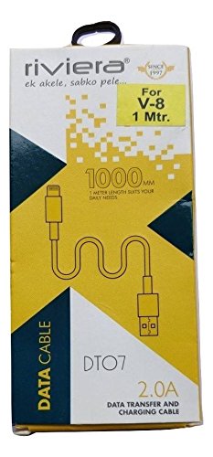 Riviera Micro USB Data Cable for Smartphones and Android Devices (White ...