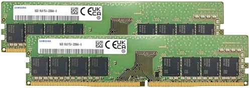 Samsung 32GB (2x16GB) DDR4 3200MHz PC4-25600 (PC4-3200AA) CL22 UDIMM ...