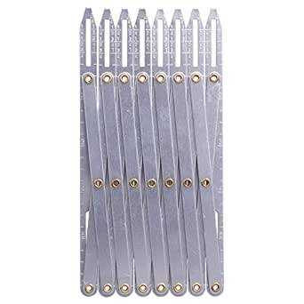 POENVFPO Aluminum Sewing Gauge, Adjustable Button Spacer Tool for ...