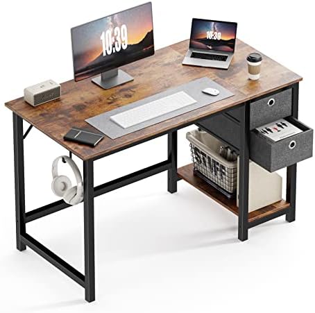 Amazon.com: Sweetcrispy Computer Desk 48 Inch Home Office Writing Work ...