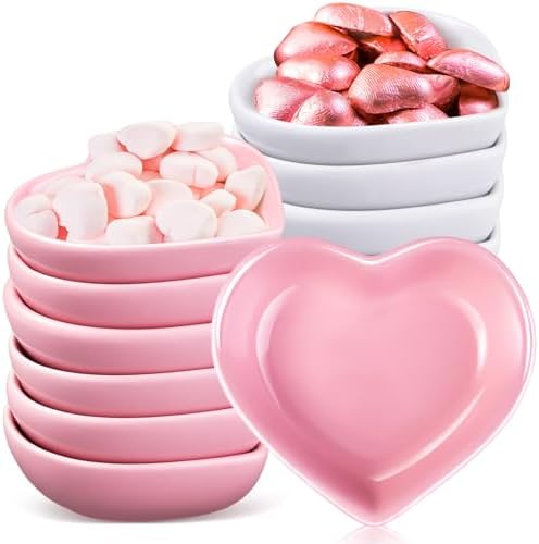 Amazon.com | Zopeal 16 Pcs Valentine's Day Heart Shaped Candy Dishes ...