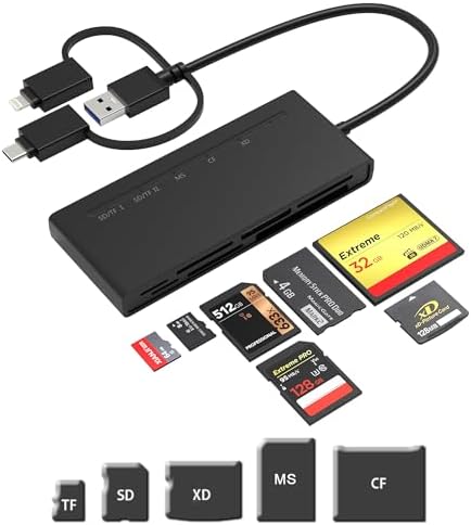 Amazon.com: Memory Stick Pro Duo Adapter Multi Card Reader for SD, CF ...