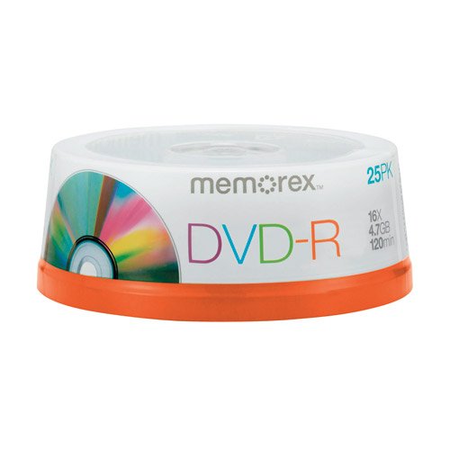 Memorex DVD-R 16x 4.7GB 25 Pack Spindle - Buy Memorex DVD-R 16x 4.7GB ...