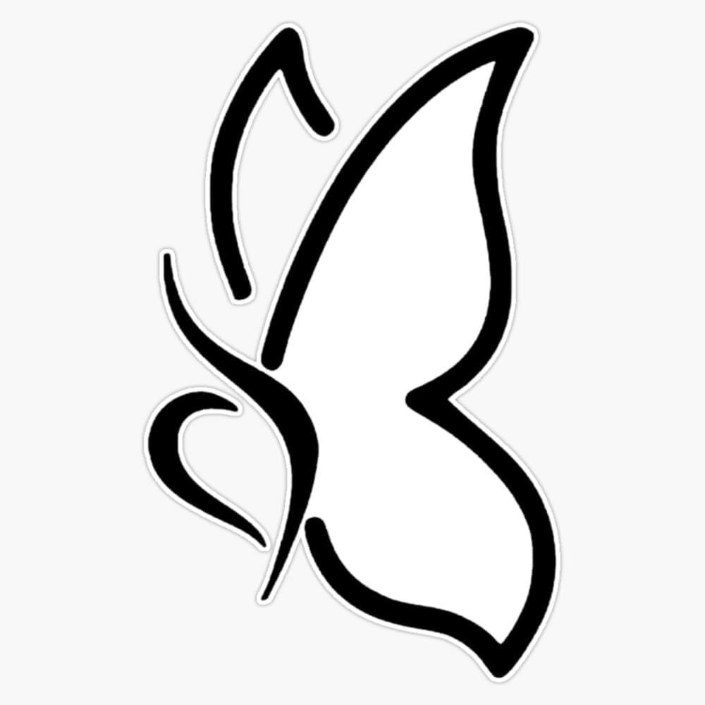 Amazon.com: Neda Symbol Butterfly Bumper Sticker Vinyl Decal 5" : Sports & Outdoors