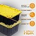 Amazon.com - HDX 27 gal. Strong Box Plastic Storage Tote in Black and ...