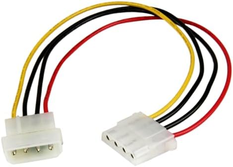 Amazon.com: StarTech.com 12in Molex LP4 Power Extension Cable M/F - 4 ...
