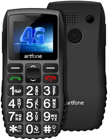 artfone C1+ 4G Senior Cell Phone | SOS Button, Charging Station ...