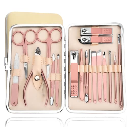 18 In 1 Professional Manicure Set, Women Grooming kit, Pedicure Kit ...