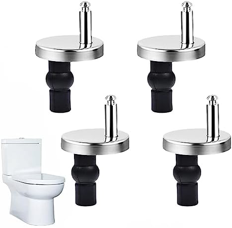 4 Pack Replacement Toilet Seat Hinge Fitting, Screw Anchoring Screw Pin ...