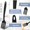 Amazon.com: GEEHUA 11 Inch Silicone Flexible Cooking Fork, Heat ...