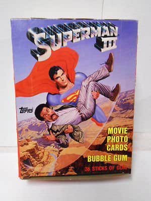 Superman 3 movie vintage card full 36 sealed packs box 1983 at Amazon's ...