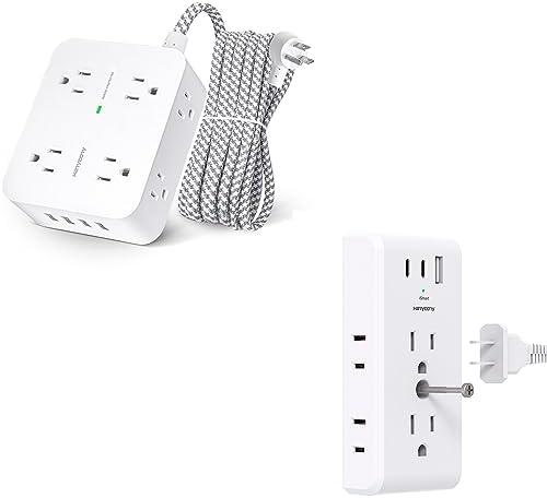 Amazon.com: HANYCONY 8 Outlets Surge Protector Power Strip and Multi ...