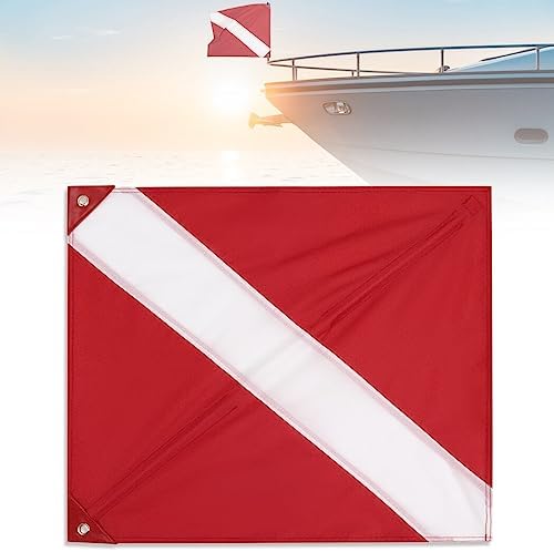 Amazon.com : Dive Flag with Removable Stiffening Pole - 20” x 24” for ...