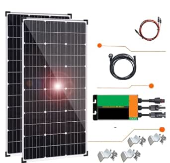 kit pannelli solare fotovoltaico 300w da balcone plug & play : Amazon.it: Commercio, Industria e ...