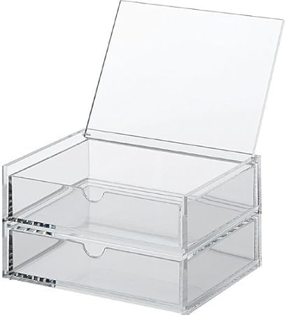 Amazon.com: MUJI MOMA Acrylic Case 2 Drawers with lid - Small : Home ...