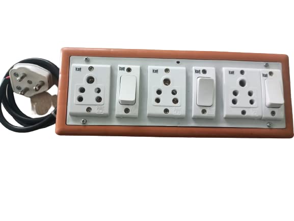 Buy Balaji Marketing Extension Board with Individual Switch, Sockets (3 ...