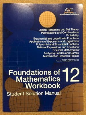 Foundations of Math 12 Student Solutions Manual: Absolute Value ...