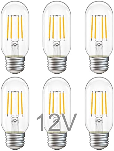 TOKCON 12V Low Voltage LED Tube Light Bulbs - Soft Warm 2700K 4W (Only for 12 Volt DC/AC)- 40W ...