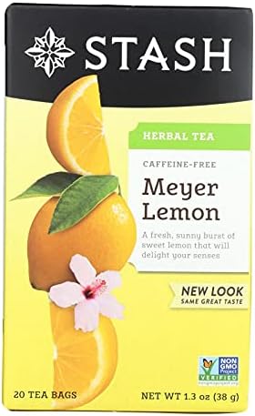 Amazon.com : Stash Herbal Tea Meyer Lemon, 20 Count Box (3 Pack ...