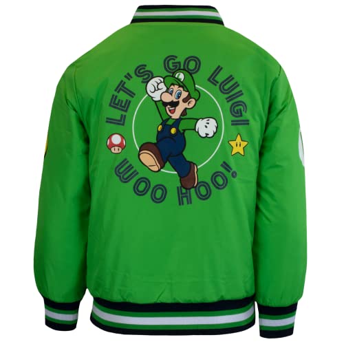 Nintendo Super Mario Bomber Jacket for Boys, Mario and Luigi Bomber ...