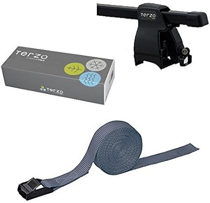 Amazon | TERZO(テルッツォ) ベースキャリアセット EF-JR+EB3+JR10+TP2425 ホンダ ヴェゼル H25.12~ RU1-4 ルーフレール付 運転席側寸法52mm ...