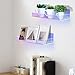 Amazon.com: TLBTEK 2 Pcs 15 inch Iridescent Rainbow Floating Shelves ...