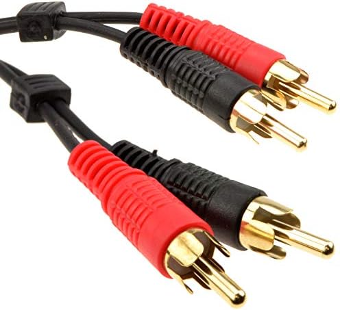kenable RCA Cinch Double Plugs to Stereo Plugs Audio Cable Gold Plated ...