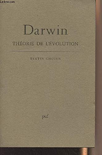 Amazon.fr - Theorie de l'evolution - darwin charles - Livres
