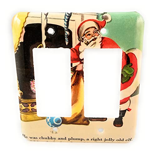 Amazon.com: Santa Night Before Christmas Vintage Double Decora Toggle ...
