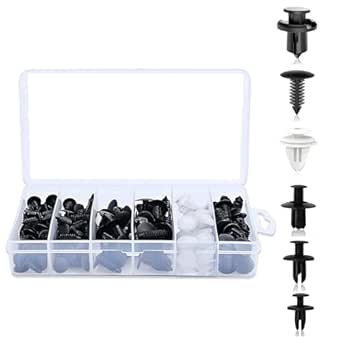 NAYAGOGO 100 PCS Car Body Trim Clips, 6 Types Car Fixing Clips, Car ...