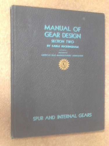 Manual of Gear Design Section Two: Spur and Internal Gears | Amazon.com.br