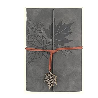Amazon.com : Leather Writing Journal Notebook, 7 Inches Vintage Spiral ...