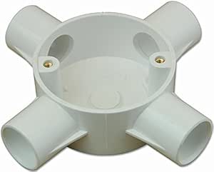 4-Way Terminal Box - 20mm System - White - Amazon.com