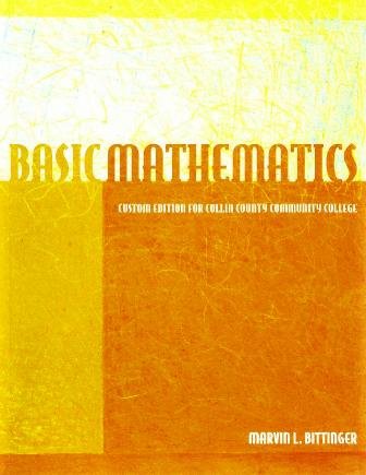 Basic Mathematics | Custom Edition for Collin County Community College ...