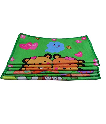 Soft Cartoon Hankey Set of 4 : Amazon.in: Home & Kitchen